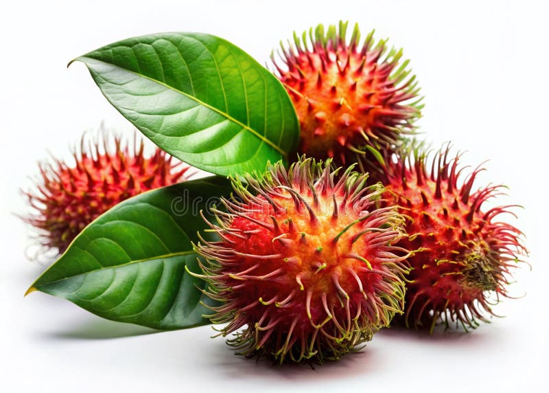 A Delicate Dance of Light and Shadow a Surreal Retro Rambutan with ...