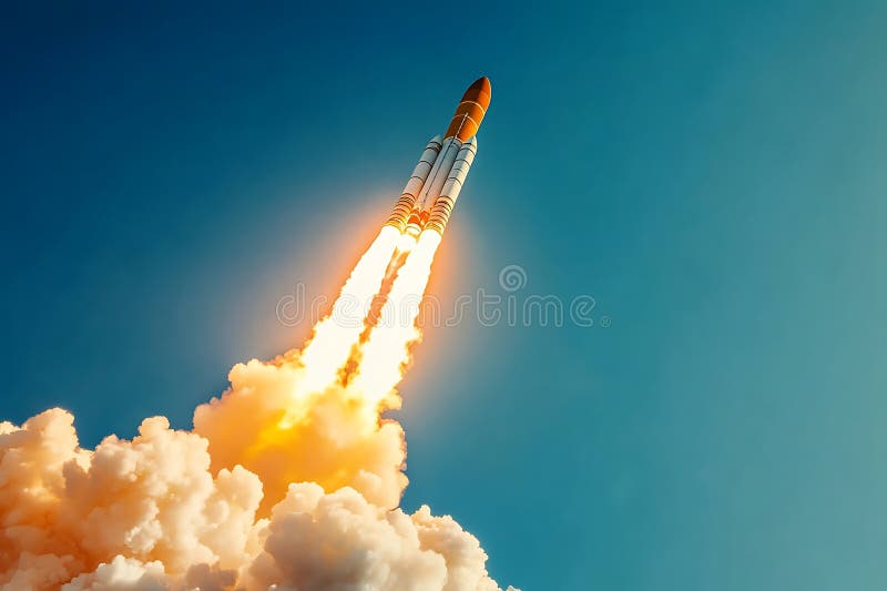 Delicate Dandelion Seeds Against Soft Blue Background Stock ...