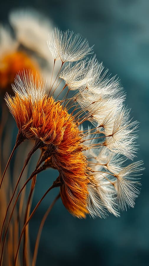 Delicate Dandelions in Soft Sunlight Stock Image - Image of petals ...