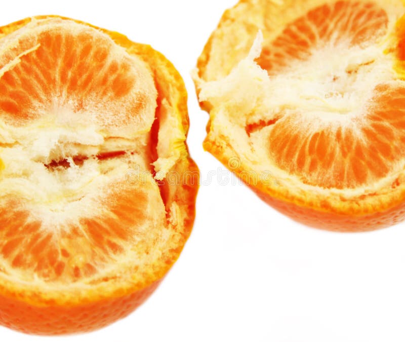 Delicate Detail of Opened Orange Fruit Stock Photo - Image of fruit ...