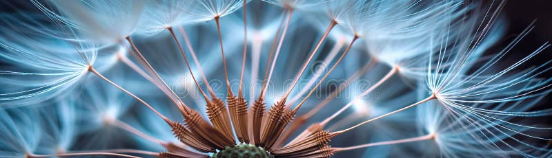 Delicate Details of Dandelion Seeds Up Close, Highlighting Their ...