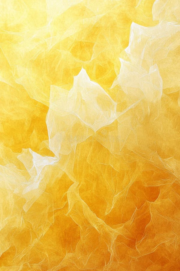 Gentle Waves of White Over Luminous Yellow Background Stock Image ...