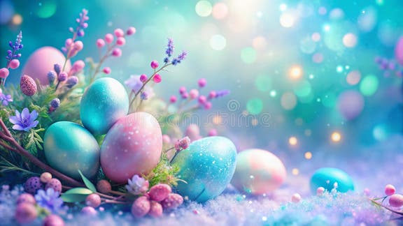 Delicate Easter Abstract Background a Soft Celestial Design for Spring ...