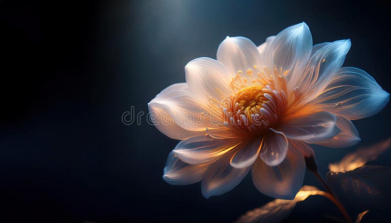 Delicate ethereal flower stock illustration. Illustration of ethereal ...
