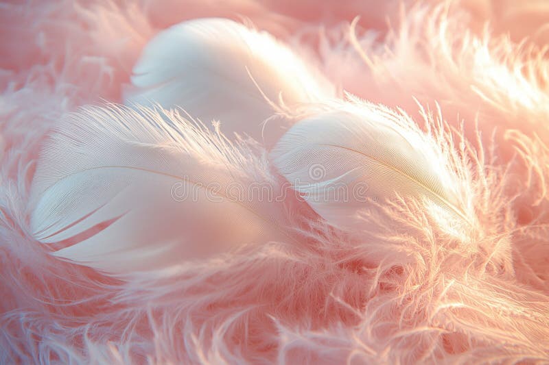A Delicate Feather Background Showcasing the Beauty of Soft Textures ...