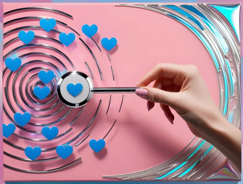 Delicate Female Hand Gently Grasping a Gleaming Silver Magnet Stock ...