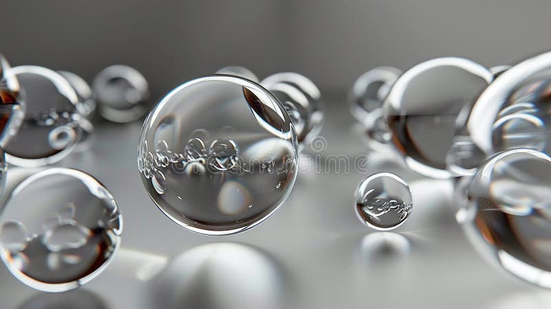 Delicate Floating Bubbles Create a Mesmerizing Visual Effect in Soft ...
