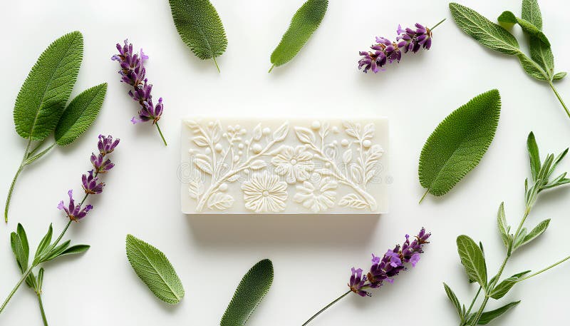 Delicate Floral Patterns Embossed on Luxurious Handmade Soap Bars Take ...