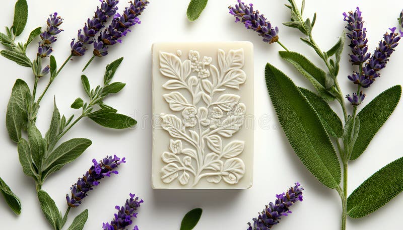 Delicate Floral Patterns Embossed on Luxurious Handmade Soap Bars Take ...
