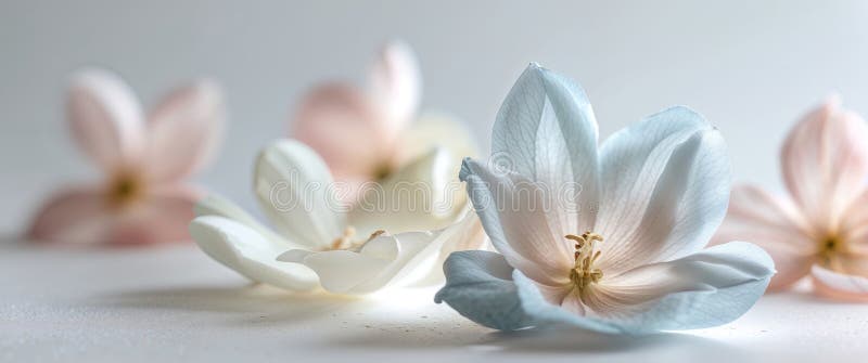 Delicate Flower Petals in Soft Pastel Colors Stock Image - Image of ...