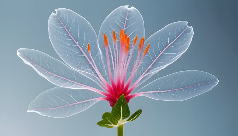 Ethereal Transparent Flower Stock Illustration - Illustration of petal ...