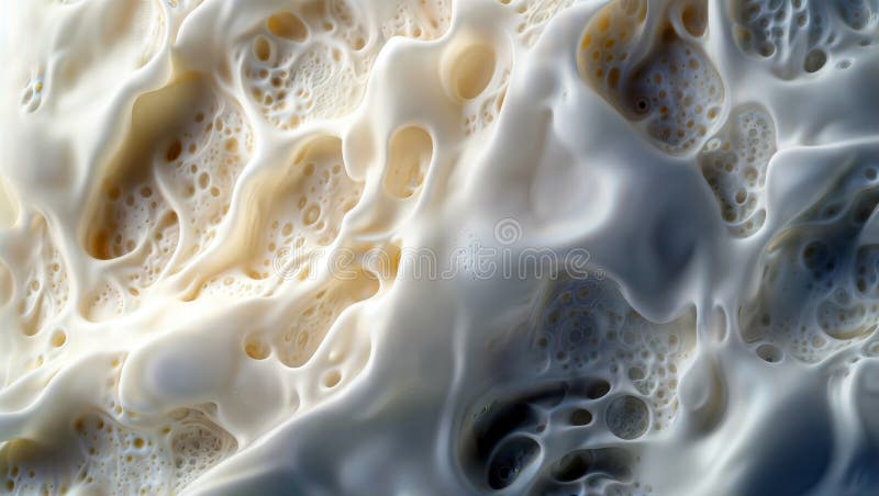 Delicate Foam Patterns Create an Airy Texture, Generative Ai Stock ...
