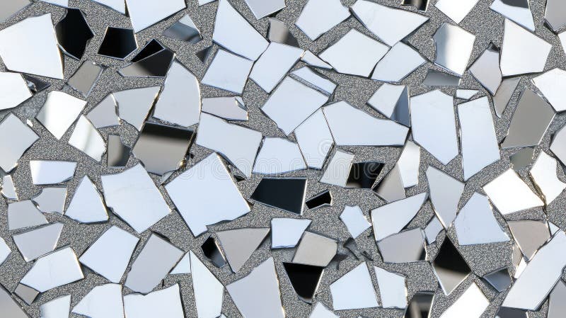 Delicate Fragments of Iridescent Glass Create a Captivating Seamless ...