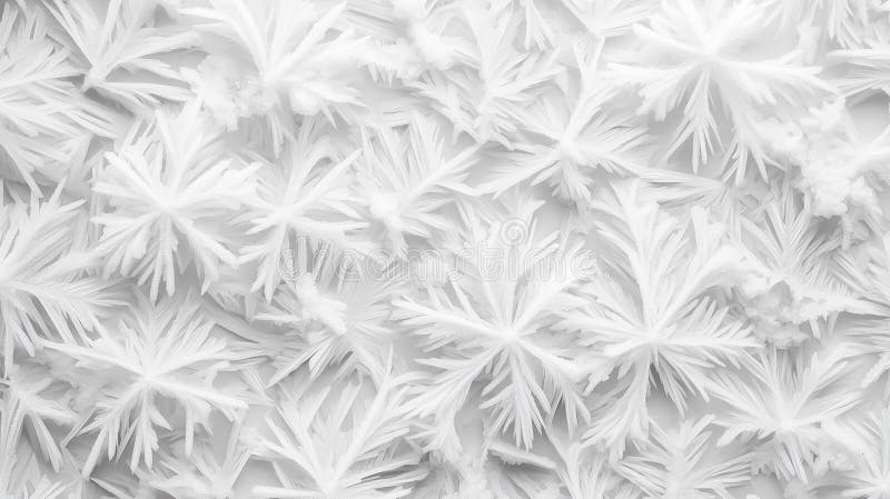 Delicate Frost Crystals Form Stunning Patterns on a Cold Surface ...