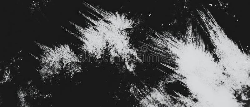 Delicate Frost Patterns Create Intricate Overlay Texture on Dark ...