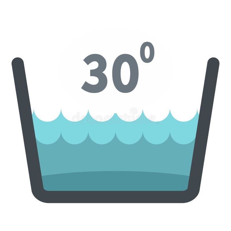 Delicate Gentle Thirty Degrees Icon Stock Vector - Illustration of ...