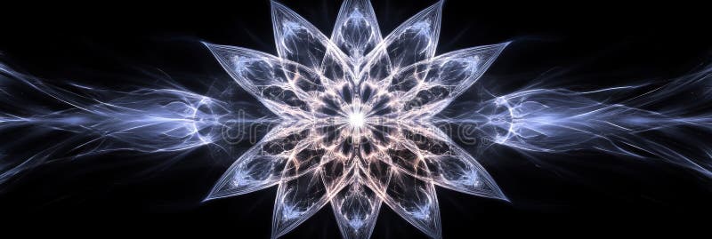 Delicate Geometric Snowflake-like Shapes Formed by Luminous Patterns ...