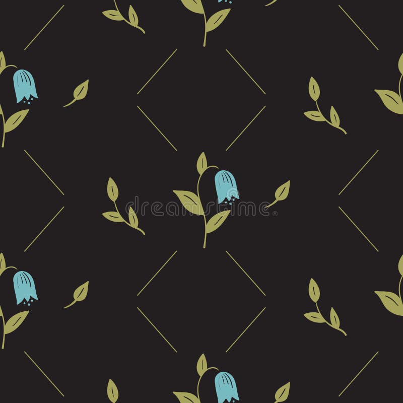 Delicate Graphic Print Small Floral Pattern Stock Illustration ...
