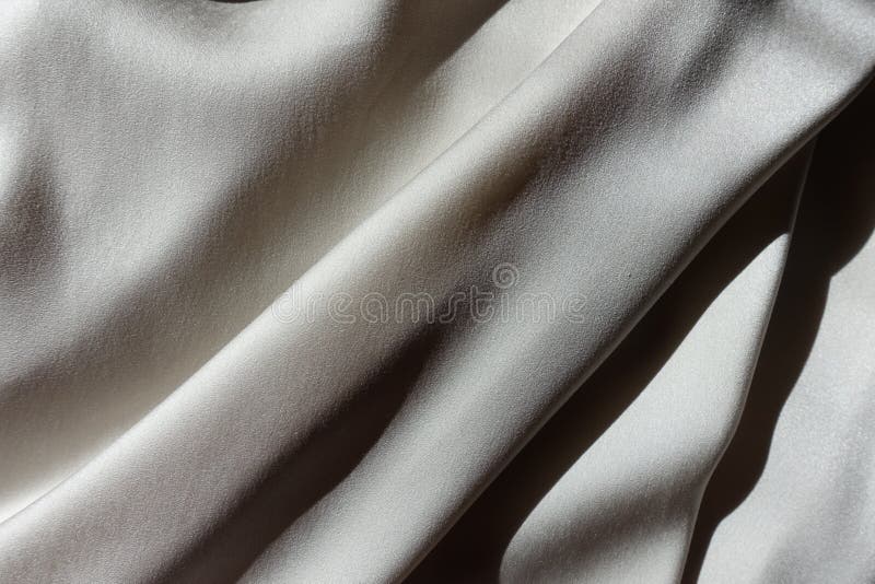 Delicate Grey Chiffon Fabric in Soft Folds Stock Photo - Image of ...