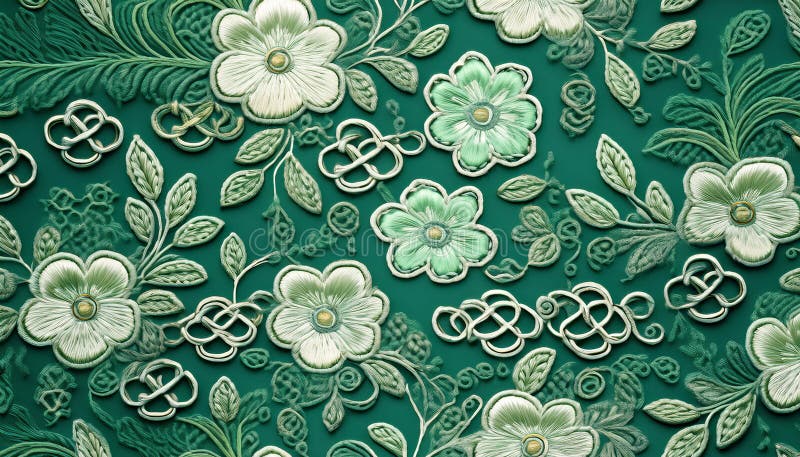 Delicate Hand Drawn Lace Pattern Inspired by Traditional Irish Art ...