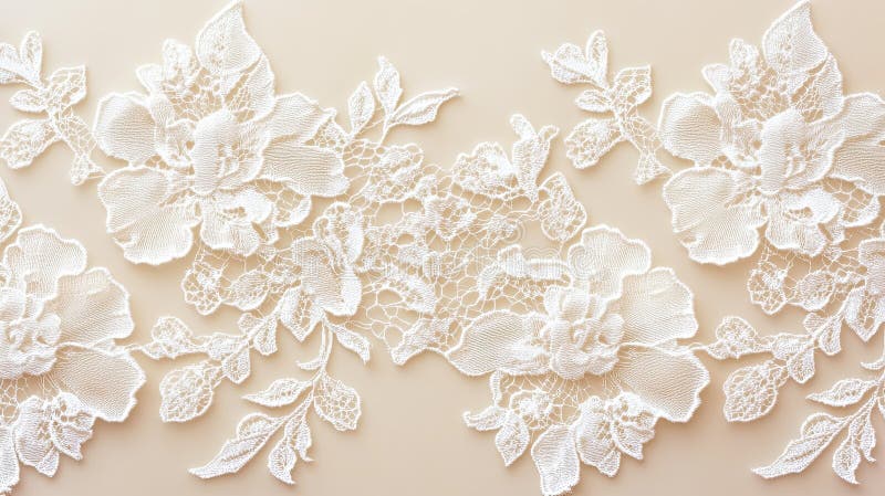 Delicate Lace Pattern on a Neutral Background, Honoring Lacework Day ...