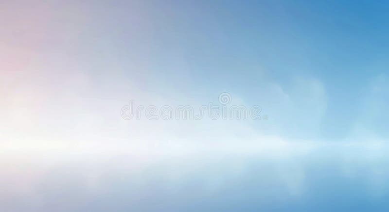 Delicate Light Blue Color Gradient Smoothly Blended with a Transparent ...