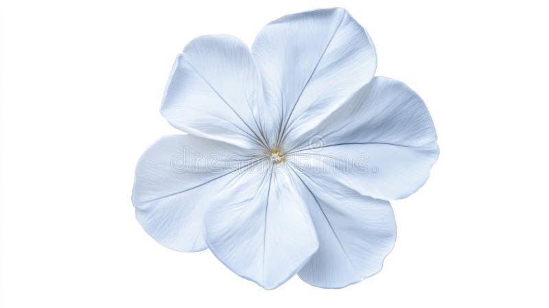 Delicate Light Blue Flower Blossom on White Background Stock ...