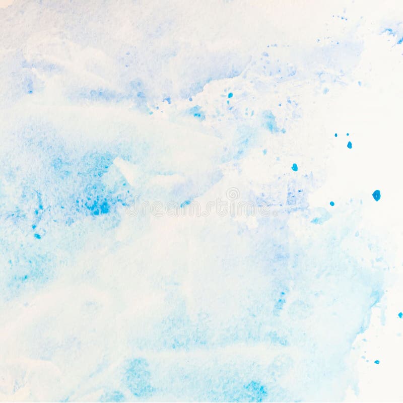 Delicate Light Blue Splash Watercolor Abstract Texture, Background ...
