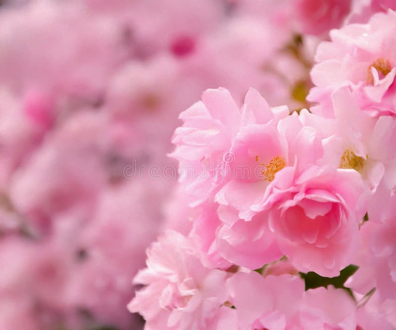 Delicate Light Pink Rose Bg. Tender Spring Flow Stock Illustration ...