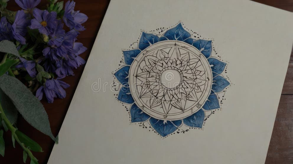 Delicate Mandala Tattoo Design Stock Photo - Image of pattern, neck ...