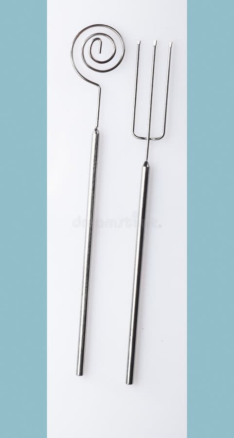 Delicate Metal Serving Utensils Stock Image - Image of metal, utensils ...