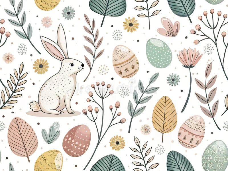 A Delicate and Modern Easter Illustration Minimalist Abstract TiltShift ...