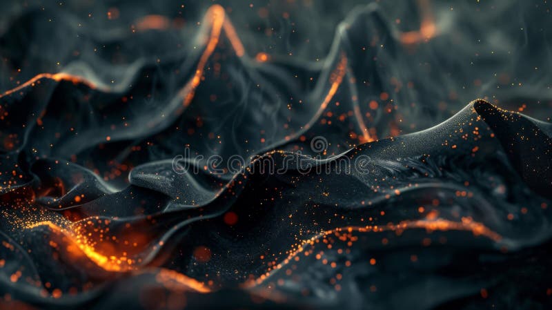 The Delicate Movements of Charred Particles Gracefully Interweaving in ...