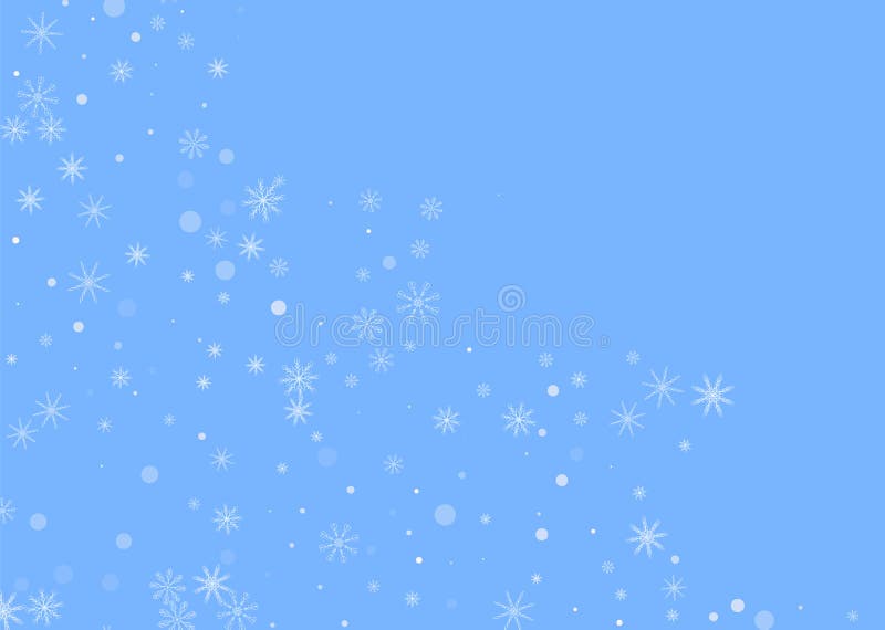 Delicate Openwork White Snowflakes. Snow, Snowfall. Falling Scattered ...