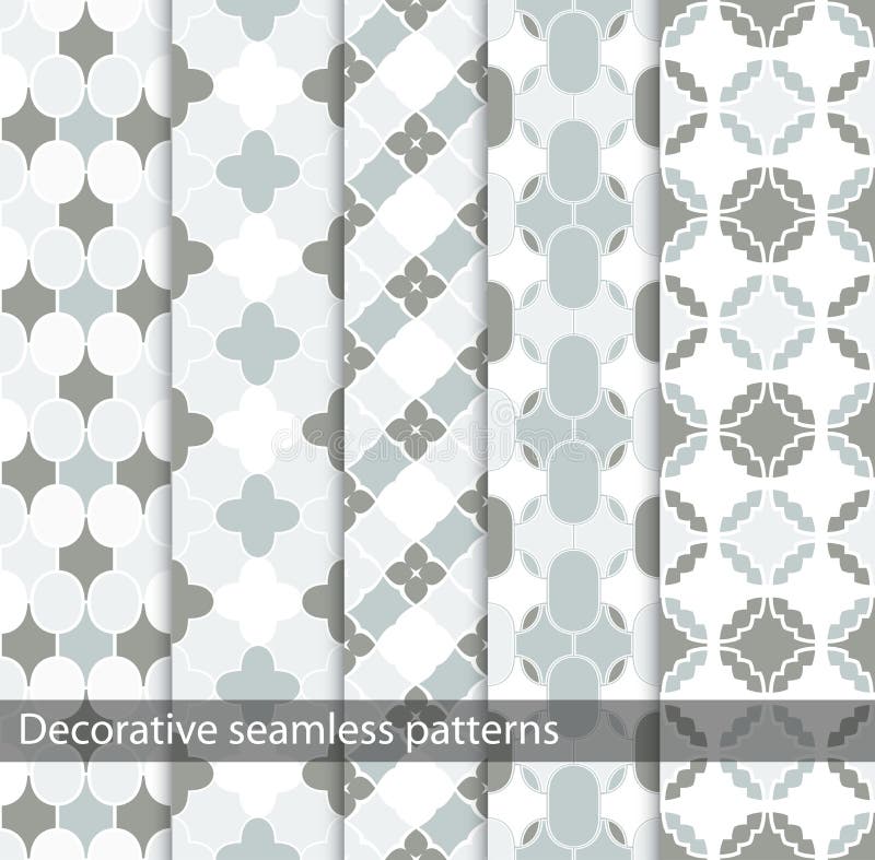 Delicate Ornamental Patterns - Seamless. Stock Vector - Illustration of ...