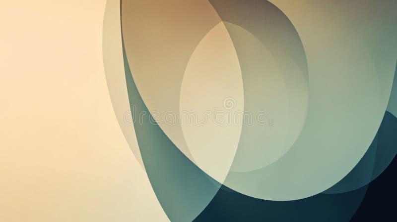 Delicate Overlapping Shapes in Soft Tones Blend Harmoniously, Creating ...
