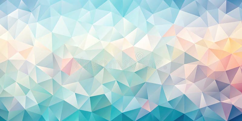 Delicate Pastel Geometric Polygon Pattern Background a Light Blue ...