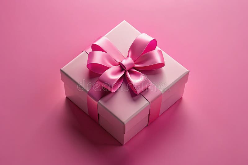 Delicate Pastel Pink Gift Box: Open, Unveiling a Treasure, Masterful 3D ...