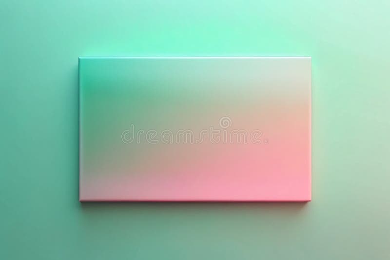 Delicate Pastel Pink and Mint Green Rectangular Gradient Background a ...