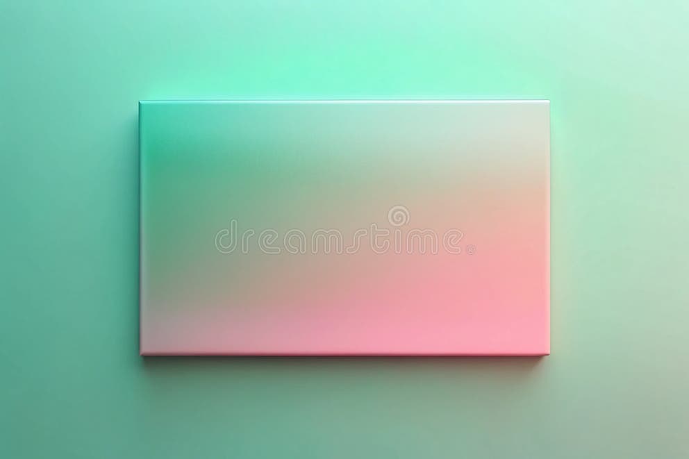 Delicate Pastel Pink and Mint Green Rectangular Gradient Background a ...