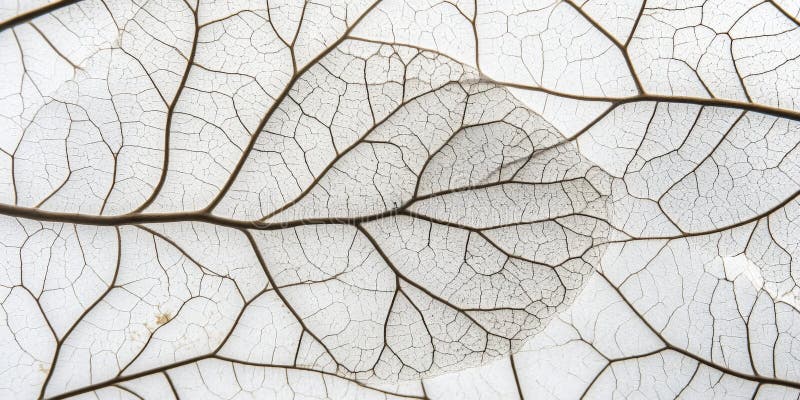 Delicate Pattern of Clear Leaves Showcasing Intricate Veins. the ...
