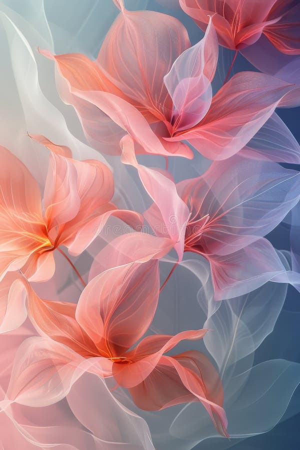 A Delicate Pattern of Flowing Lines, Creating a Sense of Flower ...