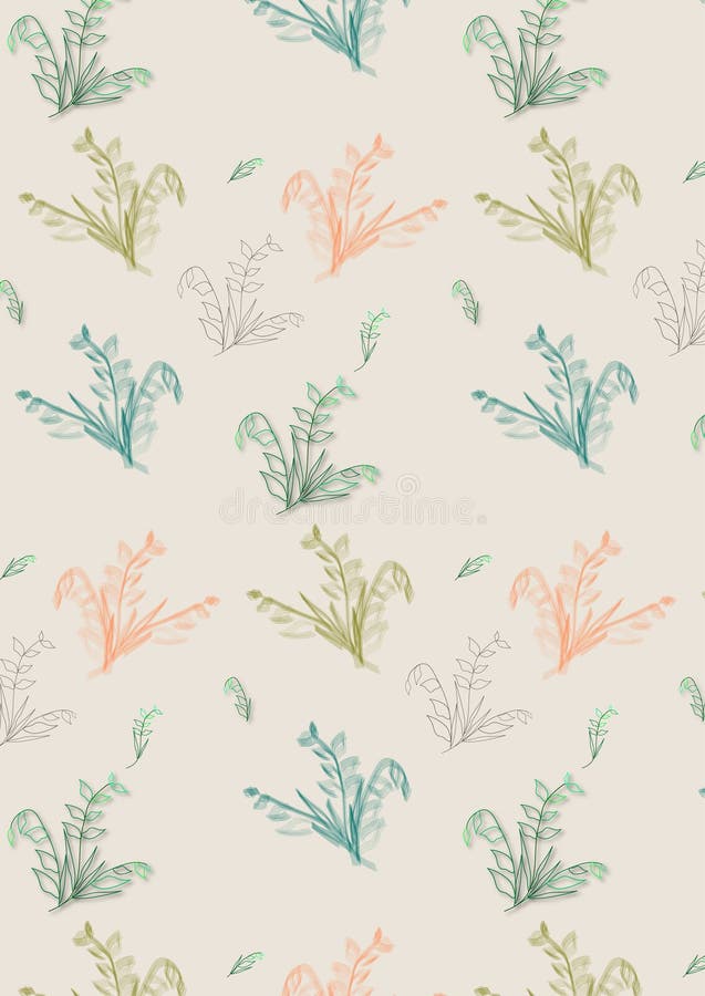 Delicate Pattern on a Light Background for Design. Stock Photo - Image ...