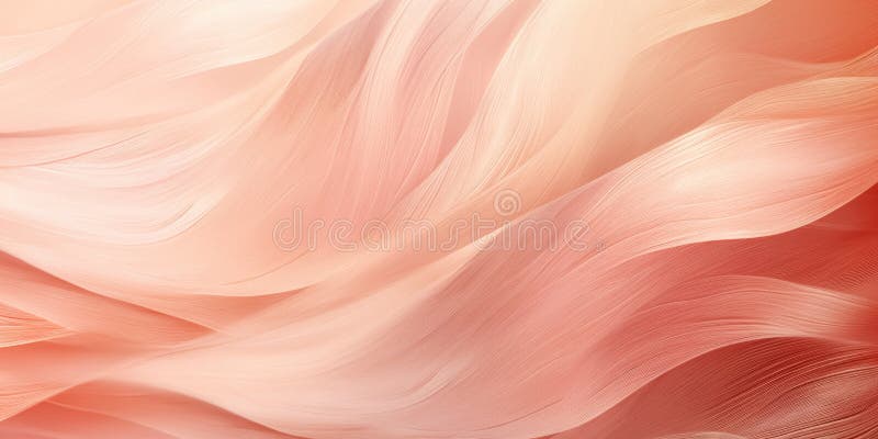 Delicate Peach Colored Background with Flowing Gradient Waves, Fibrous ...