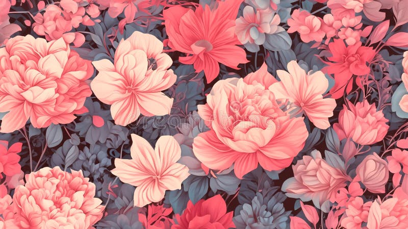 Delicate Picture with the Image Blooming Flowers. Generated Image Stock ...