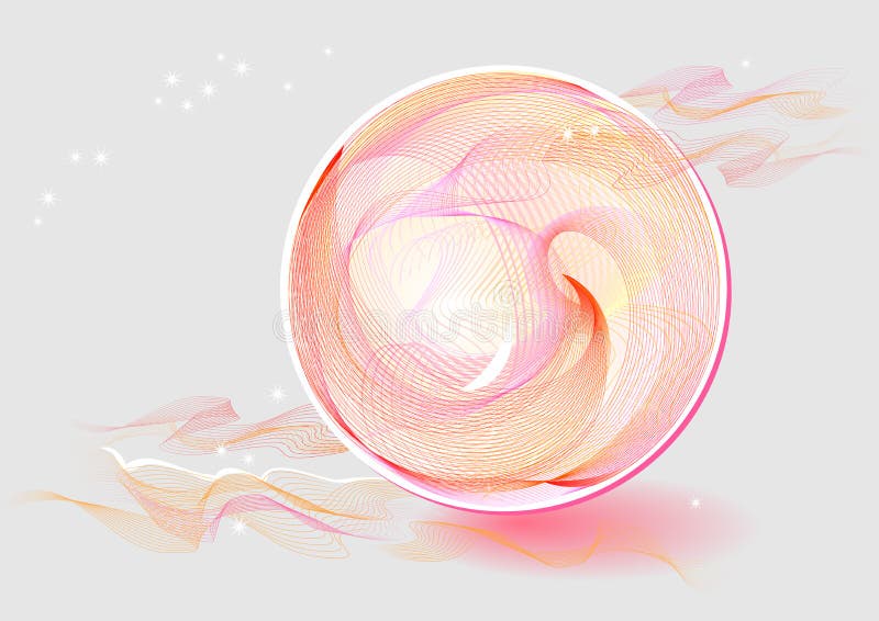 Delicate Pink Abstract Background. Wavy Lines Flowing Smoothly into a ... Delicate Pink Abstract Background. Wavy Lines Flowing Smoothly into a ...