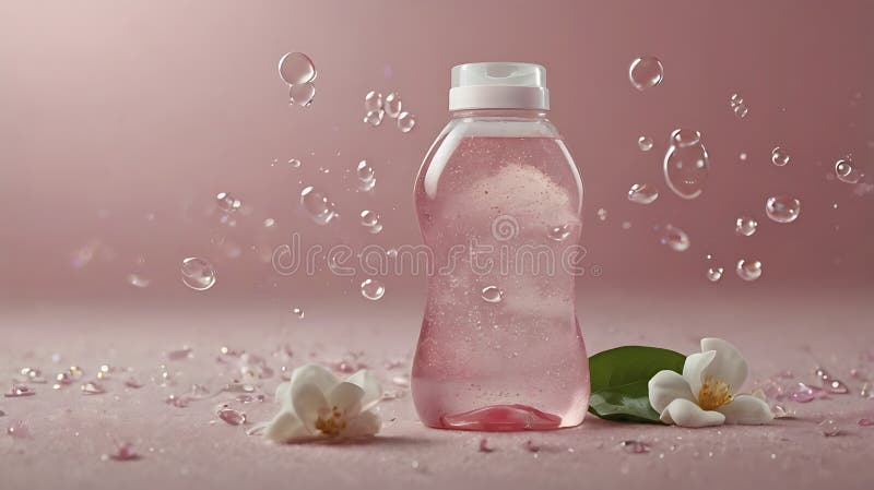 Delicate Pink Backdrop Showcasing Stylish Detergent Packaging Design ...