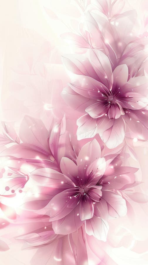 Delicate Pink Blooms. Floral-inspired Background Concept Stock ...