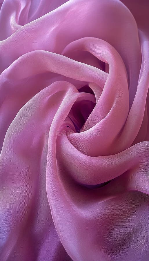 Delicate Pink Chiffon Drapery Soft, Flowing Fabric Texture with Smooth ...