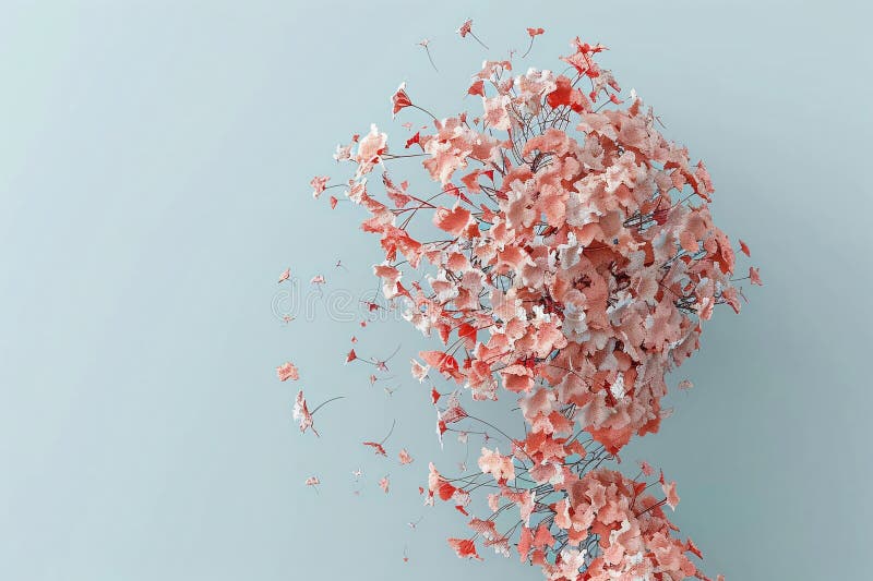 Pink Flower Explosion Blooming in Slow Motion on Blue Background Stock ...